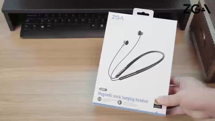 Magnetic neck hanging headset TWS wireless earbuds Bluetooth hifi-sound ...