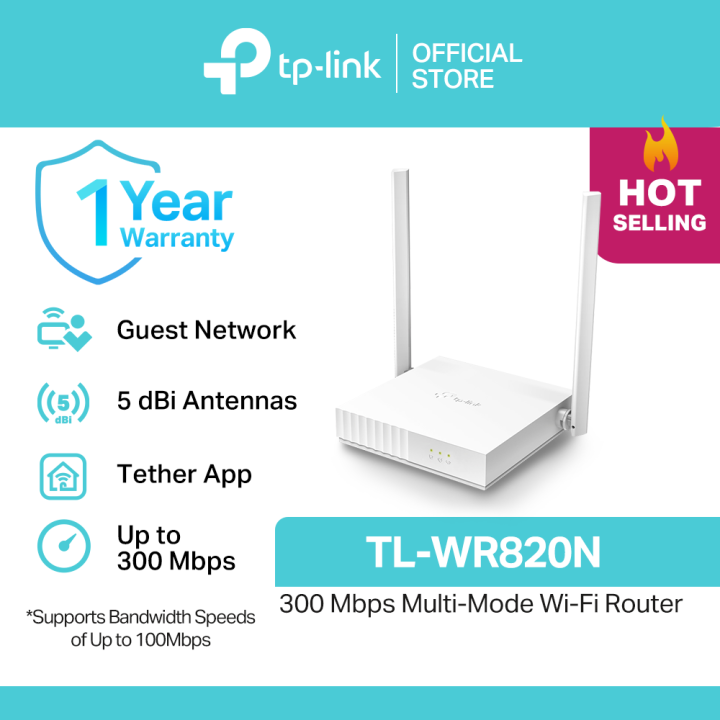 TP-Link TL-WR820N 300Mbps Multi-Mode Wi-Fi Router | Wireless N Speed ...