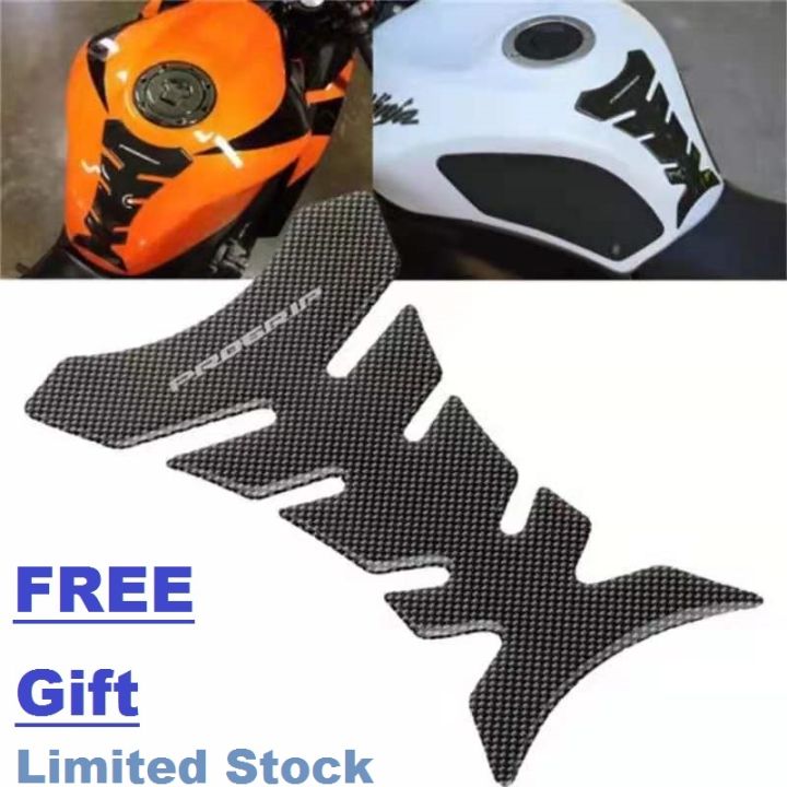 Universal Motorcycle Carbon Fiber Tank Pad Tankpad Protector Racing