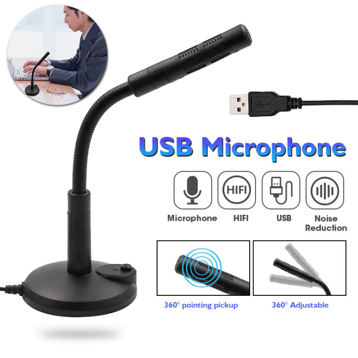 Wired Speech Microphone Network Microphone Usb Stand Mini Desktop ...