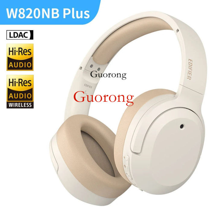 Edifier W820nb Plus Hi-Res Audio WIRELESS Active Noise Reduction Headphones 43Db ANC LDAC Codec ...