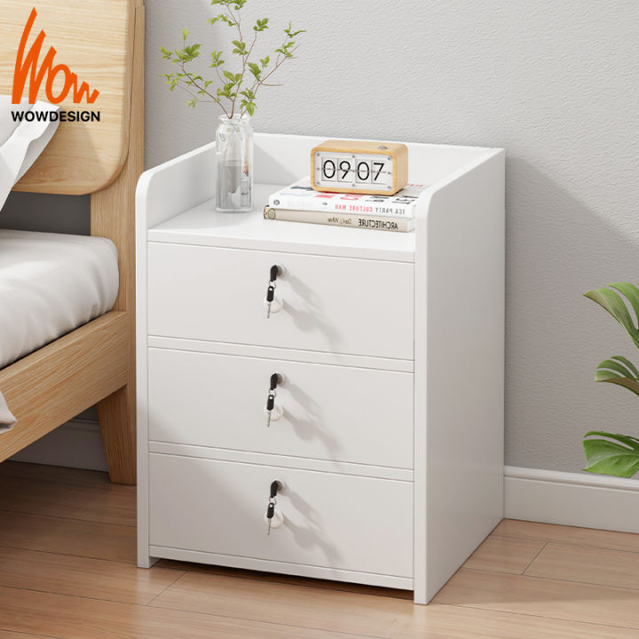 Side Table Bedside Table Bed Side Table With Drawer Locker Rack Kecil ...