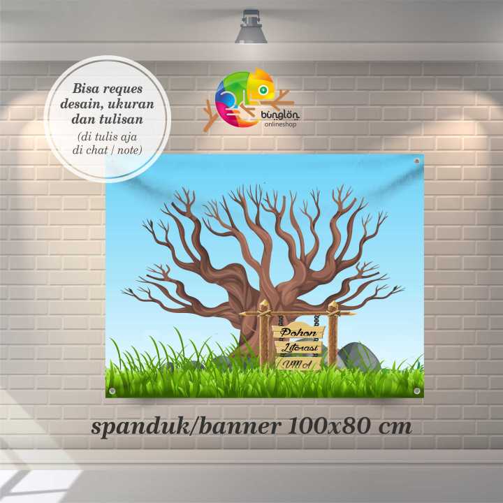 Spanduk, Banner Pohon Literasi Sekolah | Lazada Indonesia