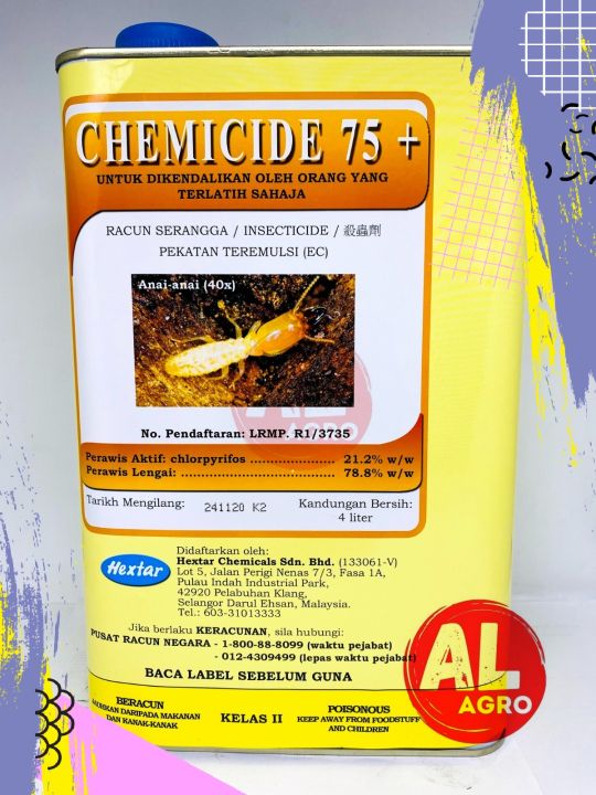 4L Hextar Chemicide 75+ (anti-Termite/Racun Anai-Anai/Racun Serangga ...
