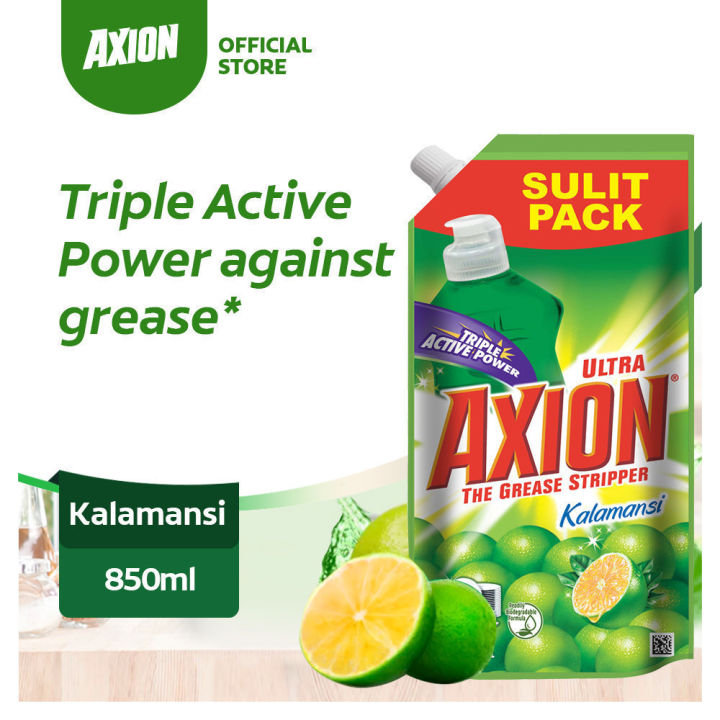 Axion Kalamansi Antibacterial Dishwashing Liquid with Triple Active ...