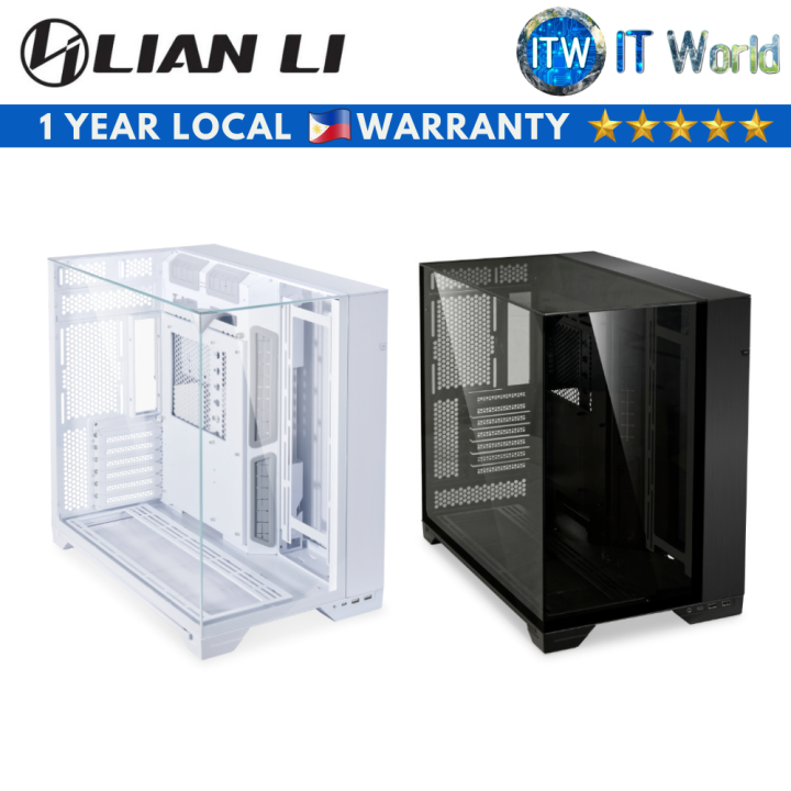 Itw | Lian Li 011 Vision ATX Tempered Glass PC Case (White | Black ...