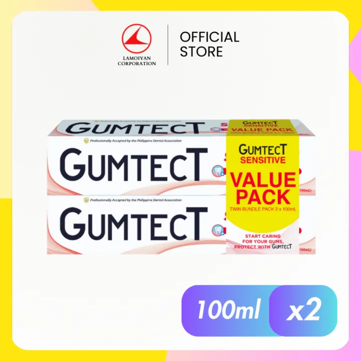 [Bundle of 2] Gumtect Sensitive Toothpaste Value Pack 100mL | Lazada PH