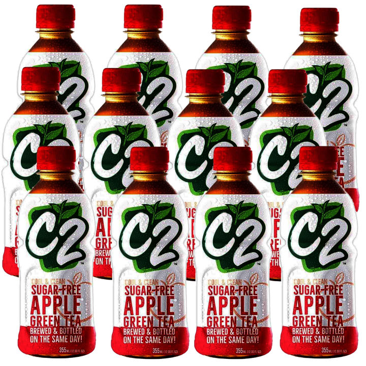 C2 Cool & Clean Sugar Free Apple Green Tea 24pcs | Lazada PH