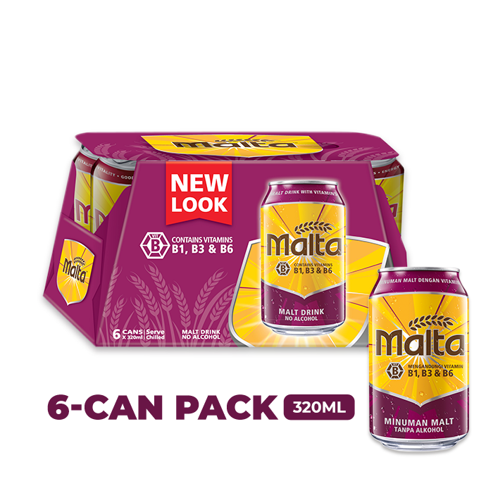 Malta Malt Can Drink (320ml x 6) Non-alcoholic | Lazada Singapore