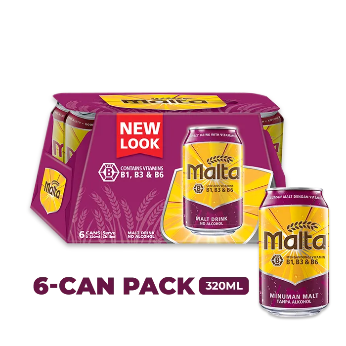 Malta Malt Can Drink (320ml x 6) Non-alcoholic | Lazada Singapore