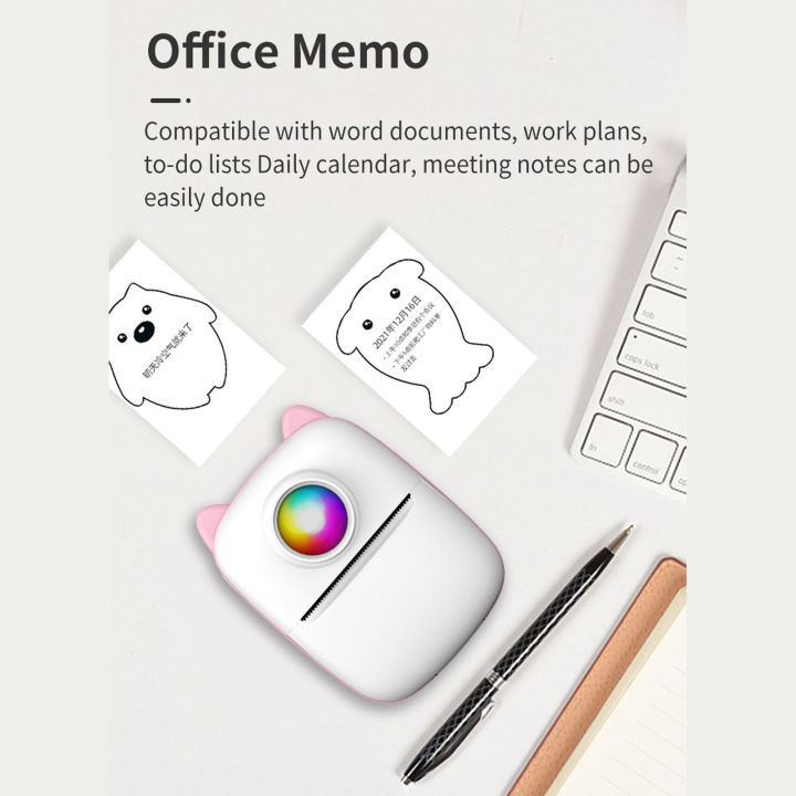 Small Instant Pocket Printer Multifunctional Wide Application Compact ...