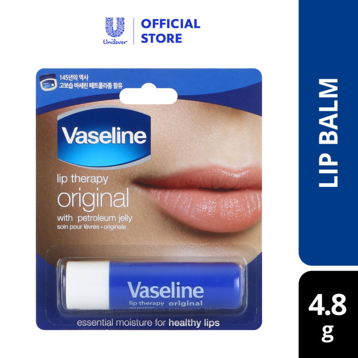 Vaseline Lip Therapy Lip Balm Mini Stick Original 4.8g | Lazada