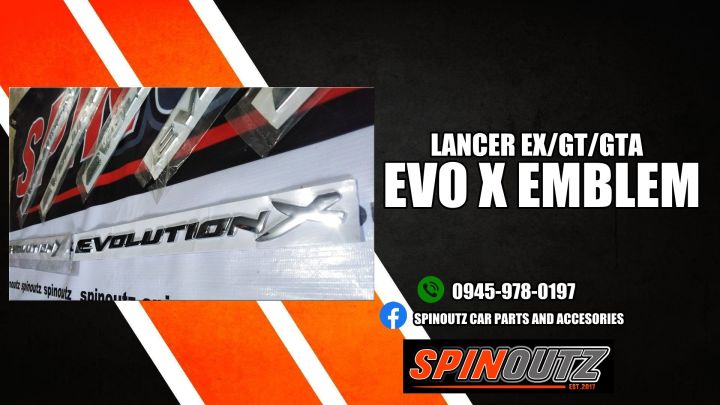 EVO X EMBLEM LANCER EX/GT/GTA MEGA SALE | Lazada PH