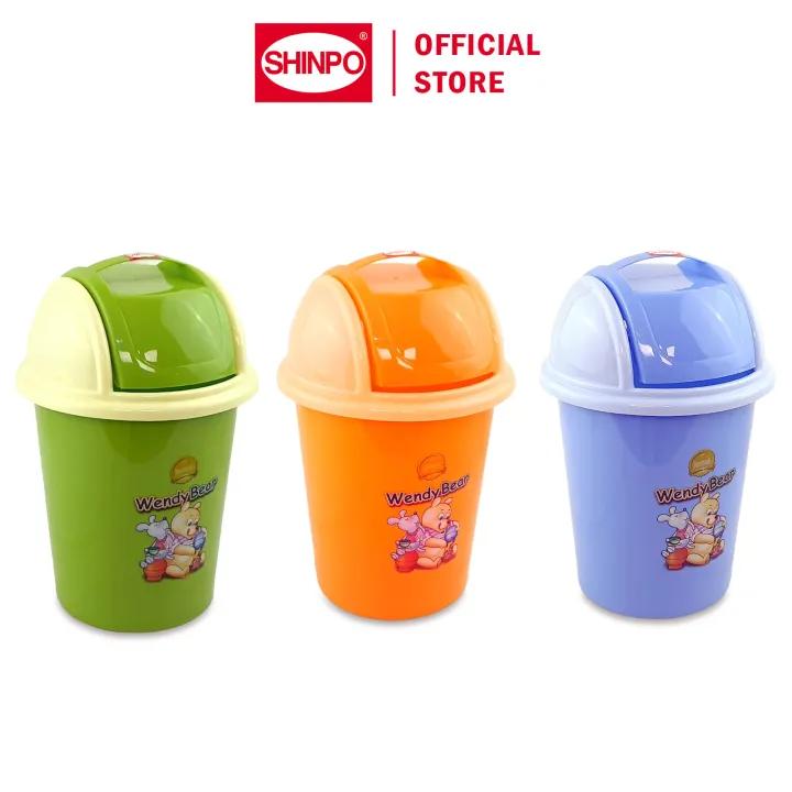 SHINPO Tempat Sampah Plastik Dengan Tutup Cartillo Trash Bin Model ...