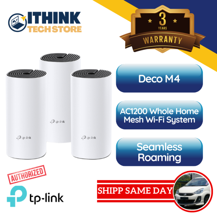 Deco M4 | AC1200 Whole Home Mesh Wi-Fi System | Lazada