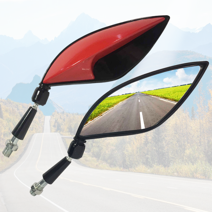 Japan Universal Motorcycle Right/Left Rear View Mirror with White Glass ...