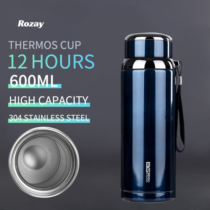 Thermos Cup 600/1000ML Stainless Steel Cup/ Business Thermos / Tumbler / Cold and hot ...