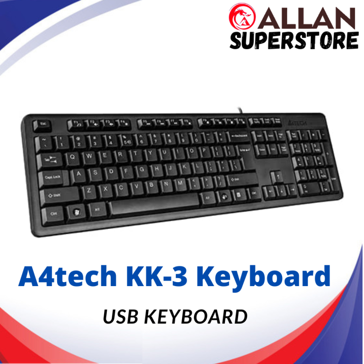 A4tech KK-3 Multimedia FN Keyboard | USB Keyboard | A4tech Keyboard | Lazada PH