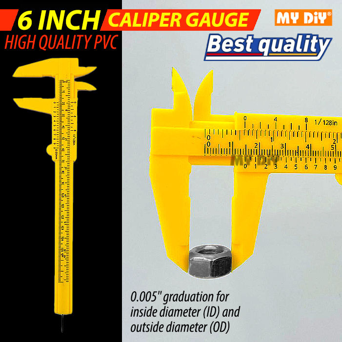 MYDIY Online2u - VERNIER 6inch 150mm PVC PLASTIC CALIPER 6" / 150MM ...
