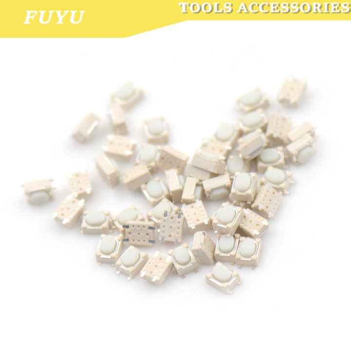 FUYU 50pcs 3*4*2.5mm Tactile Push Button Switch Tact Switch Micro ...