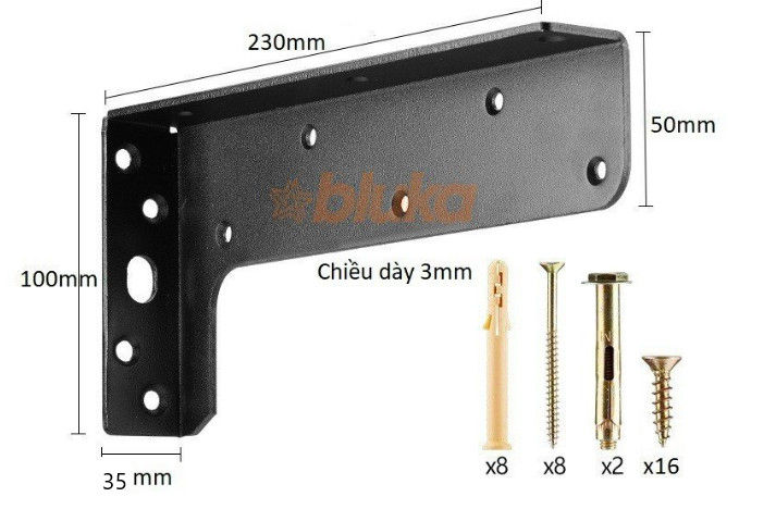 ke tủ treo tường ,kệ lavabo, ke chịu lực, ke sắt, ke chữ L, pat giá đỡ, pad treo tường( một cặp ...