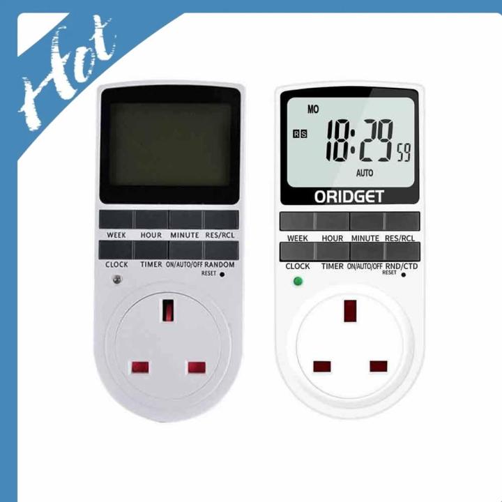 Electronic Digital large-screen Timer Socket Plug-in Programmable Ratchets & Sockets | Lazada ...