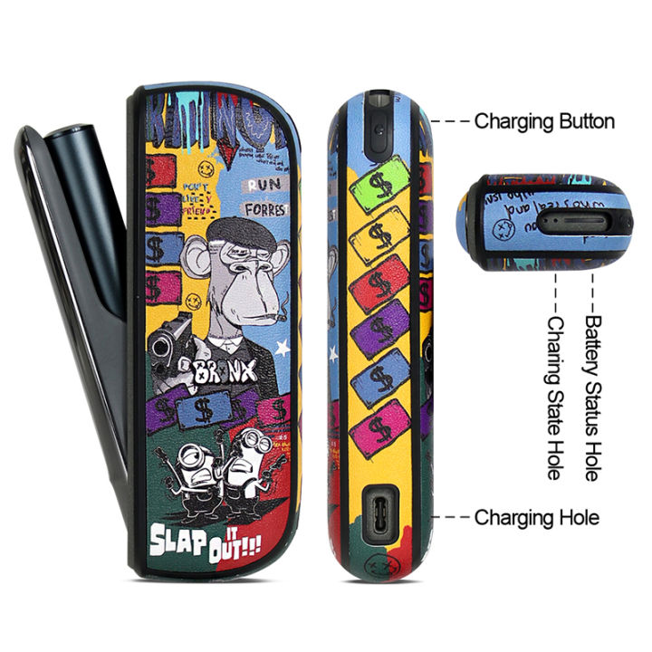 IQOS3 Iluma Case Soft Shell Dinosaur Hand-painted Design with Side ...