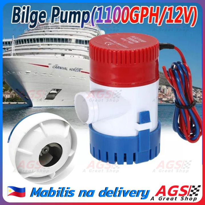[Fast delivery]1100GPH 12V Electric Marine Submersible Bilge Sump Water ...