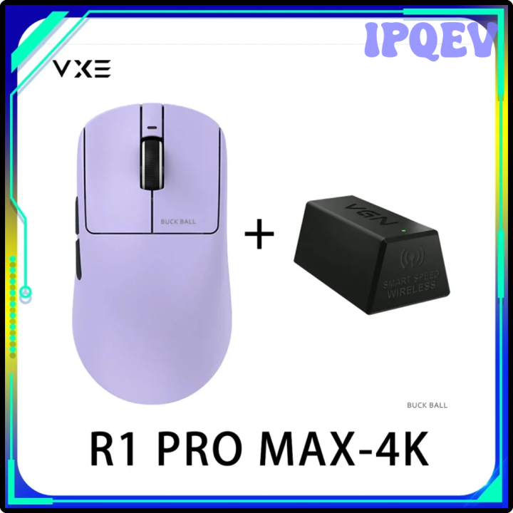 IPQEV Vgn Vxe Libel R1 Draadloze Muis Tri Mode R1 Se Pro Max Paw3395 E-Sport Muis Vxe R1 4K ...