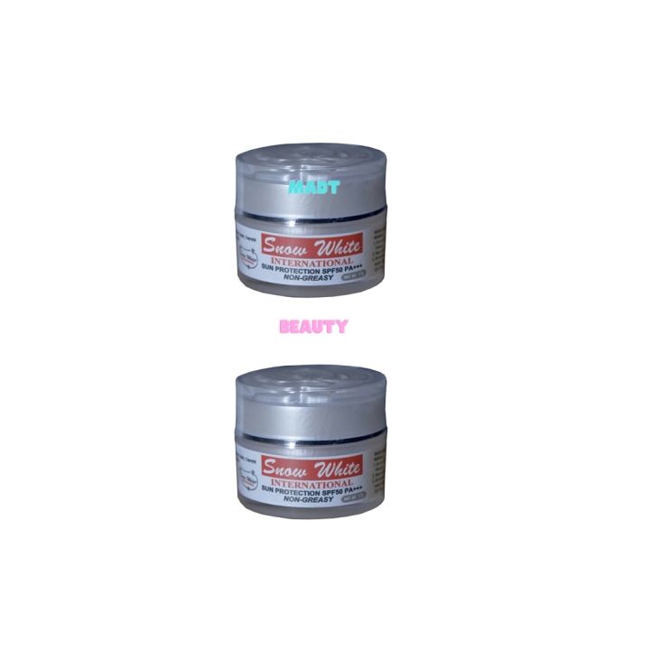 Snow White International Sunblock Cream with SPF 50 PA set of 2 | Lazada PH