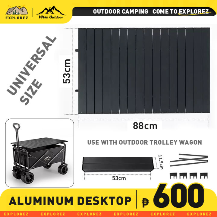 WTHB OUTDOOR Outdoor Trolley Wagon desktop Foldable Desktop Outdoor ...