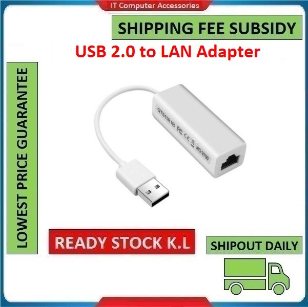 High Speed USB 2.0 to RJ45 LAN Network Ethernet Adapter Converter | Lazada