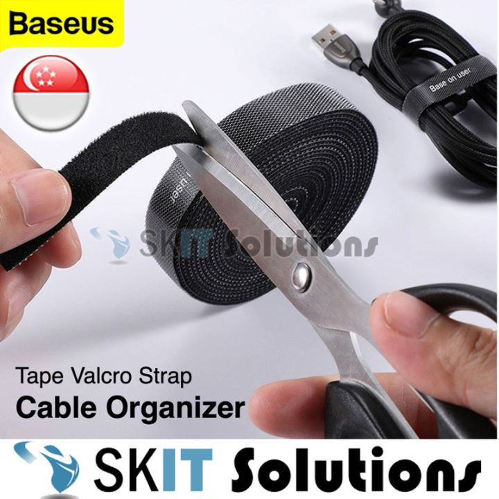 【SKIT SG】3 Meter Baseus Circle Rainbow Velcro Straps 3m Cable Organizer ...