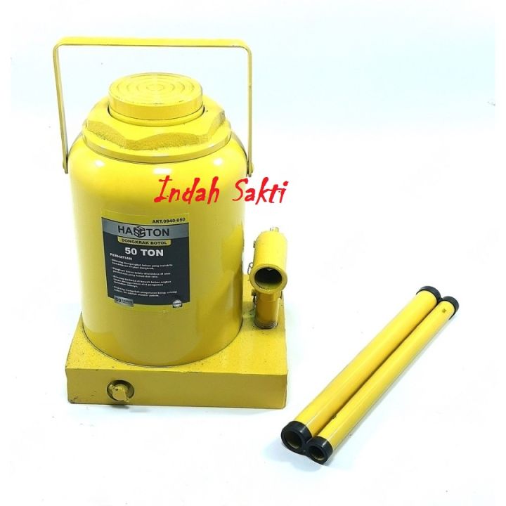 Dongkrak Botol Hidrolik Hydraulic Bottle Jack 50 Ton Hasston | Lazada ...