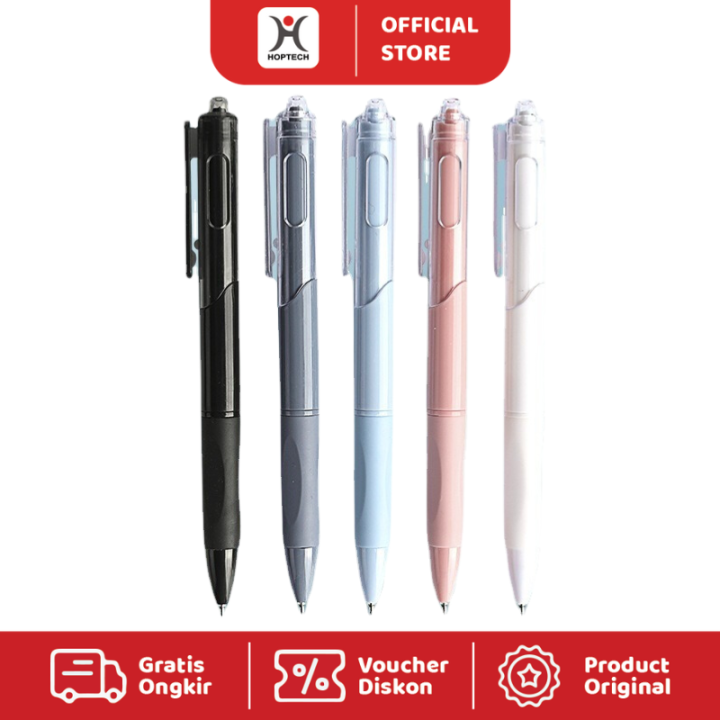 AIMILO Gel Pen Pulpen Gel Retractable 4 Warna 0.5mm Ink Water Base 1 ...