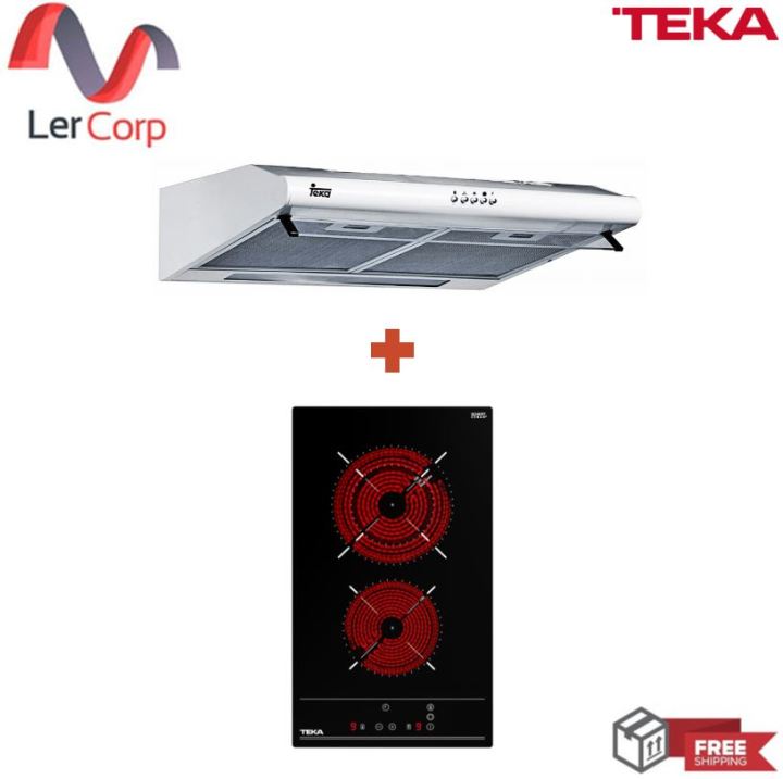 [0% 10 เดือน] (TEKA) เครื่องดูดควัน 60 ซม. C 605 SS + เตาไฟฟ้า TZC ...