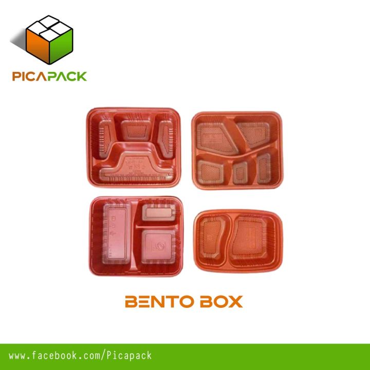 25 pcs 2/3/4/5 division bento box meal with lid lunch box red and black ...