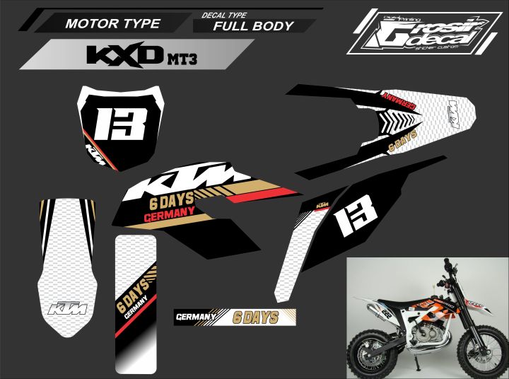 Sticker Stiker Trail Mini KXD 50cc Fullbody Sticker Stiker Mini Trail ...