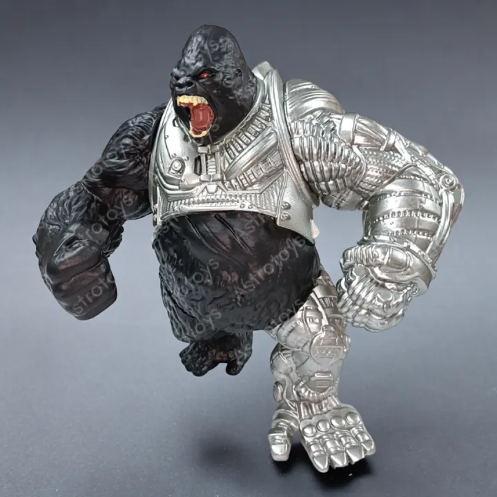 Mainan Anak Koleksi Action Figure Karet King Kong Gorilla Cyborg dengan ...