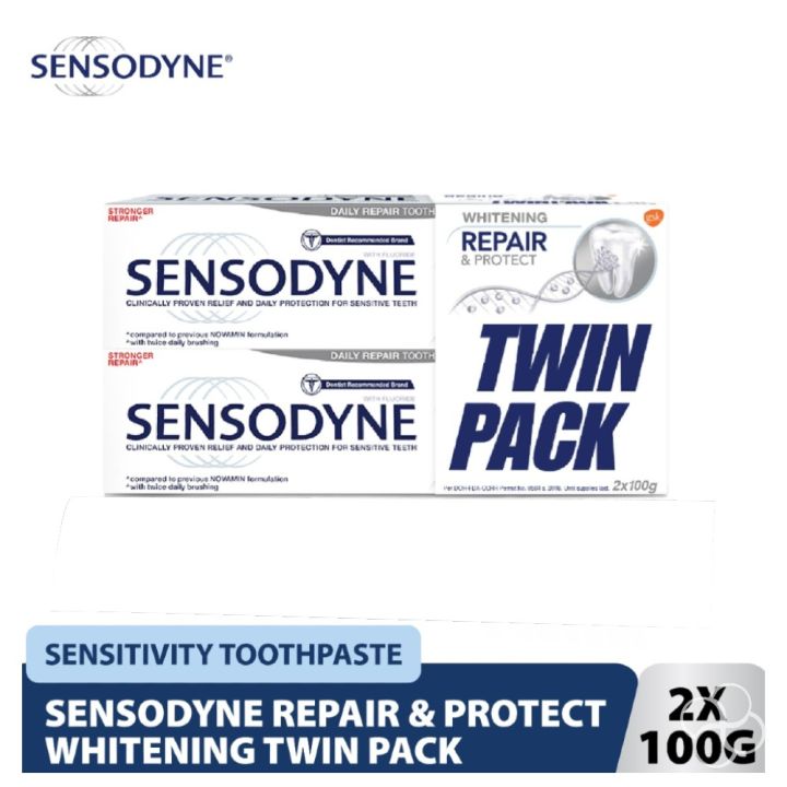 Sensodyne Repair & Protect Whitening Toothpastes 2 x 100g | Lazada PH