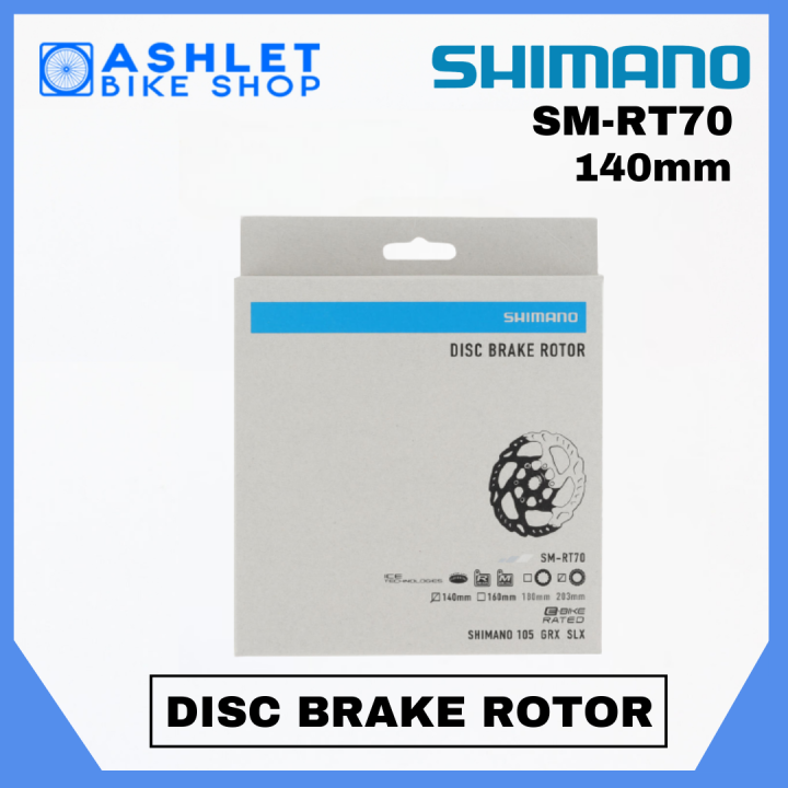 ORIGINAL SHIMANO Disc Brake Rotor SM-RT70 140mm / 160mm W/ Large Lock ...