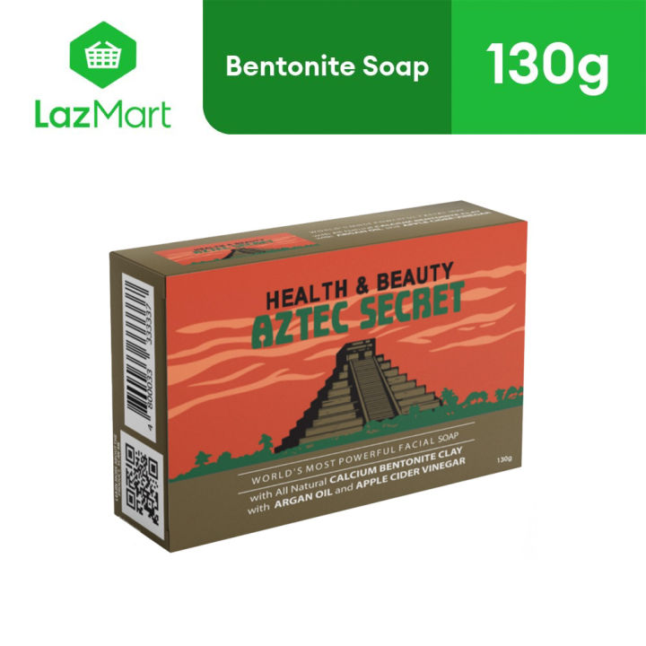 Aztec Secret All Natural Calcium Bentonite Clay with Moroccan Argan Oil and Apple Cider Vinegar Soap 130g 130G Natural Skin Care Lazada Lazada PH