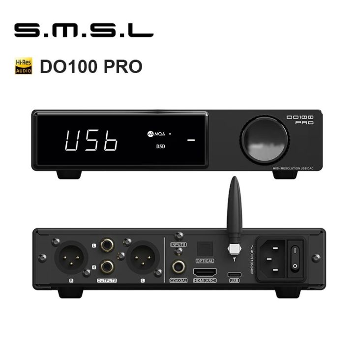 SMSL DO100 PRO HiRes Audio DAC ES9039Q2M * 2 OPA1612 * 6 Balanced ...