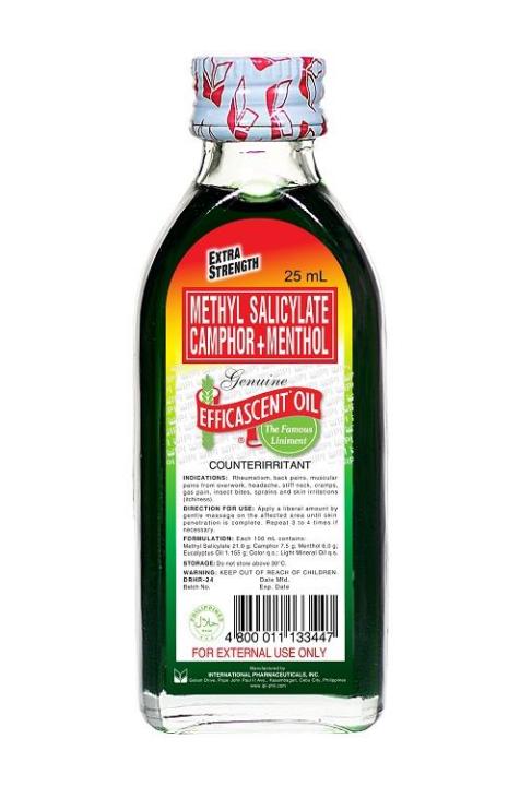 Efficascent First Aid Liniment Medicated Oil Extra Strength 25ml ...