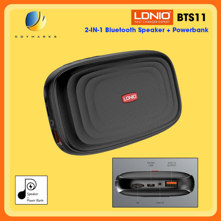 Original Powerbank Brand LDNIO BTS11 2 in 1 True Wireless Bluetooth ...