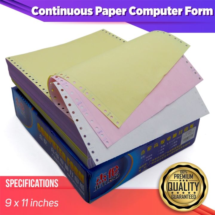 Print Digital 3 Ply Carbonless Continuous Computer Form 9.5 x 5.5 ...