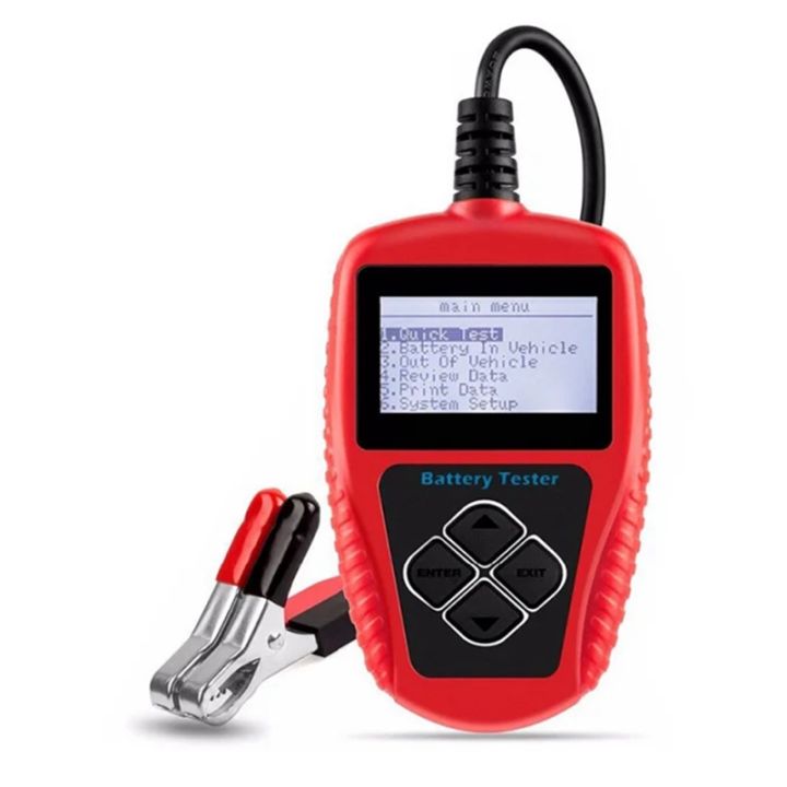 BA101 Car Battery Tester 12V 100-2000CCA Battery System Detect Auto ...