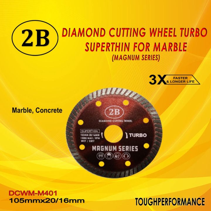 2B DIAMOND CUTTING WHEEL TURBO SUPERTHIN FOR MARBLE (MAGNUM SERIES ...