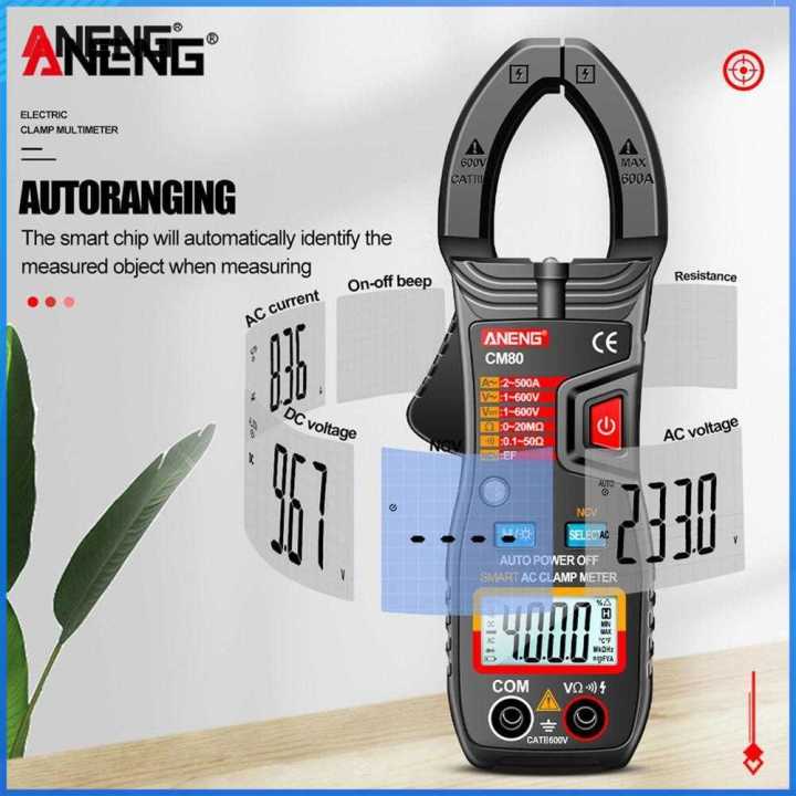 ANENG เครื่องทดสอบแบบหนีบดิจิตอลอัจฉริยะ,เครื่องวัด4000แบบ CM80เครื่อง ...