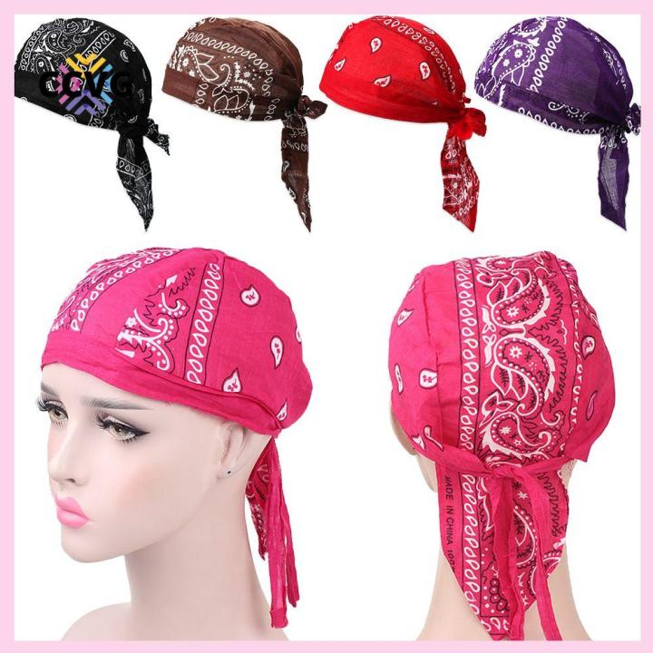 CCVG ผู้ชายผู้หญิง แห้งเร็ว ยางยืด ฝ้าย หมวกโจรสลัด มุสลิมผ้าโพกหัว ...